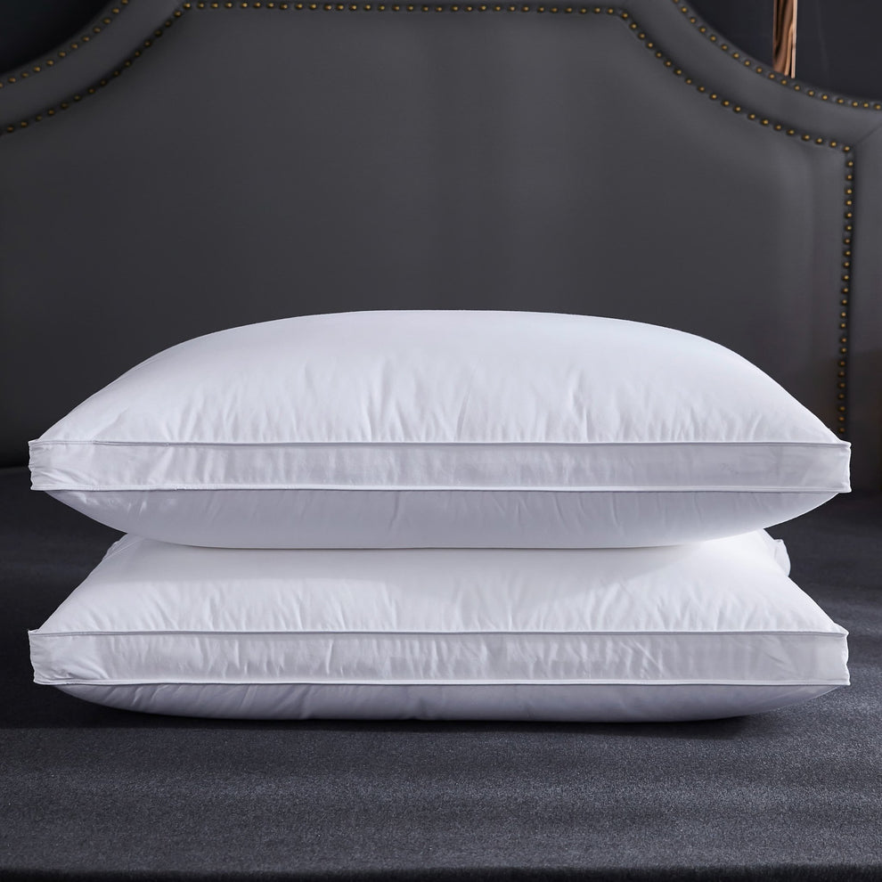 Adjustable Goose Feather Pillow – 3-in-1 Stackable Design | Three Geese