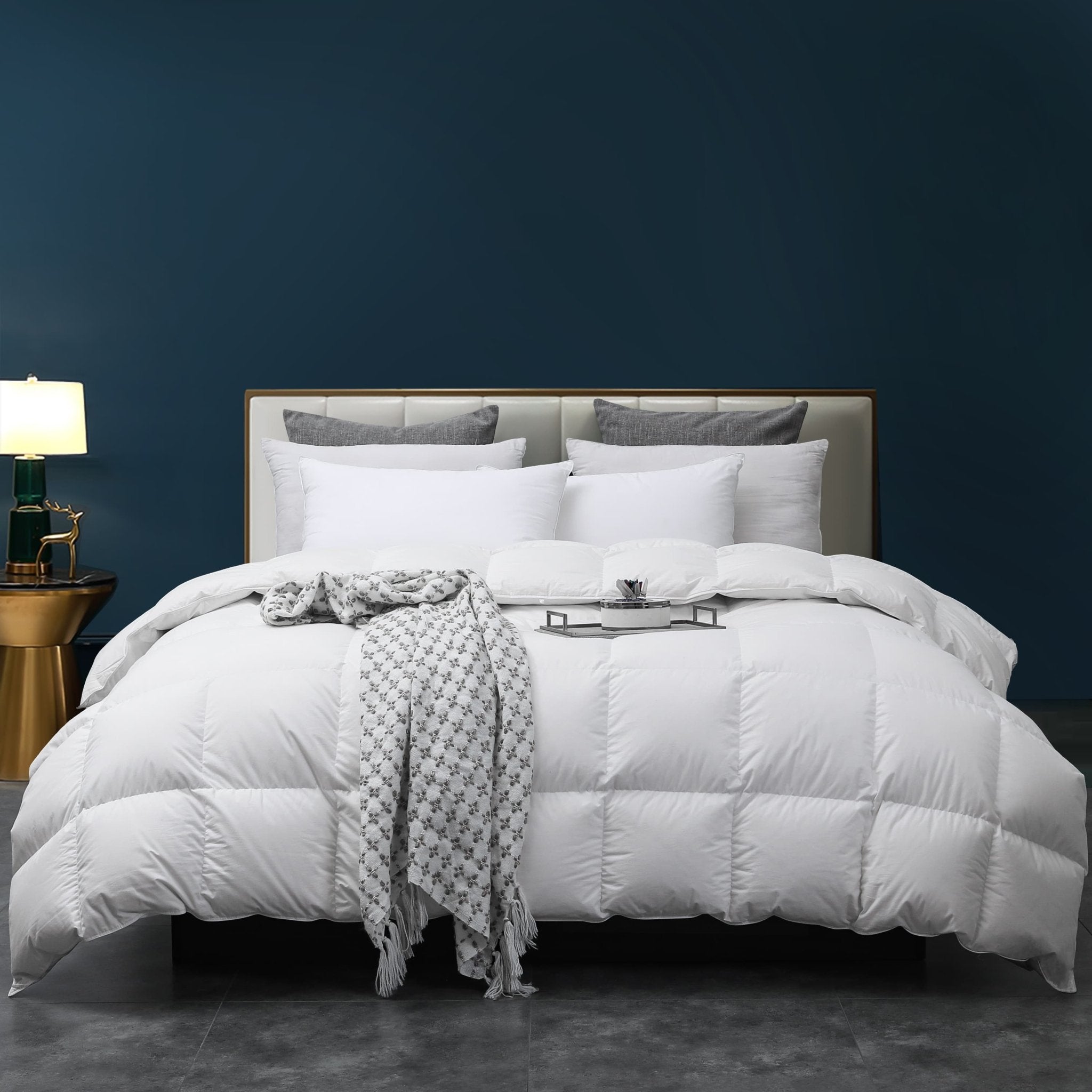 Three Geese Down Comforter | 750 Fill Power, 100% Cotton, All-Season Warmth